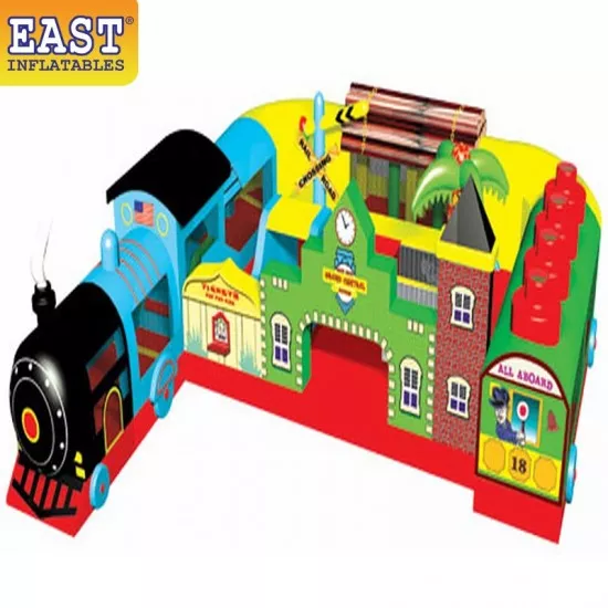 Vendita Fun Express Train Station Gonfiabile - Gonfiabili Per Bambini ...